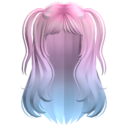 Y2K Wavy Pigtails Pink To Blue Roblox Item Rolimon S