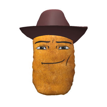 Cowboy Man Face Chicken Nugget Shoulder Pet Roblox