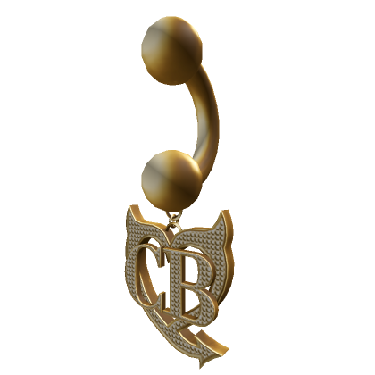 𝘾𝘽 Gold Baddie Belly Ring s Code Price RblxTrade
