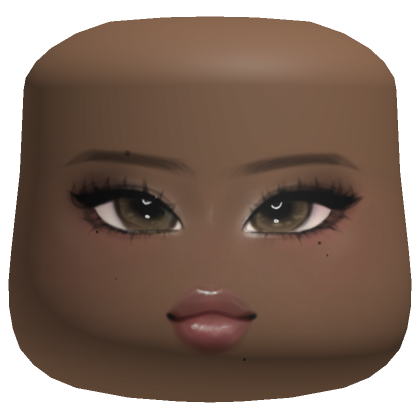 On Top Makeup Cheeks Head Brown Skin Tone Roblox