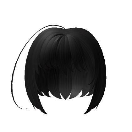 Cheveux Courts Noirs D Anime Avec Cowlick Fav Roblox