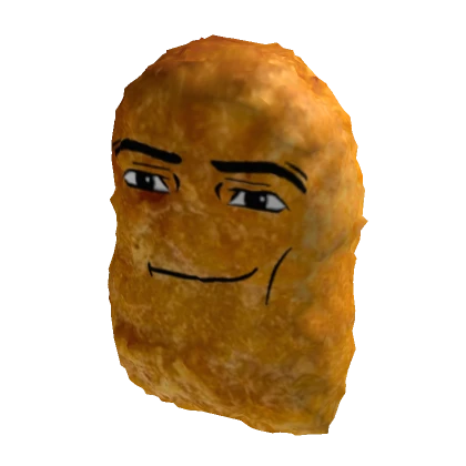닭 Nugget Man 얼굴 정장 eme Roblox