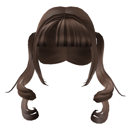 Brown Cute Anime Curly Flowy Pigtails In Brunette S Code Price