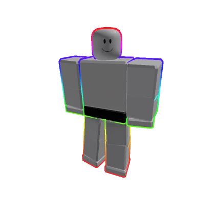 Rainbow R15 Blocky Outline Avatar Roblox