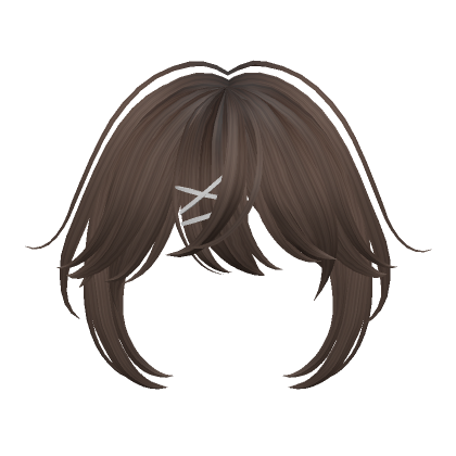 Cute Anime Bangs With Hair Clips Brown Roblox