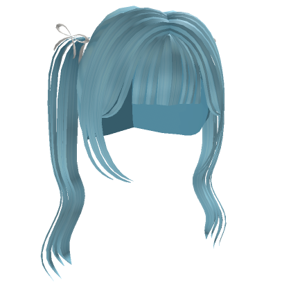 Blue Mini Ribbon Mid Set Pigtail Roblox