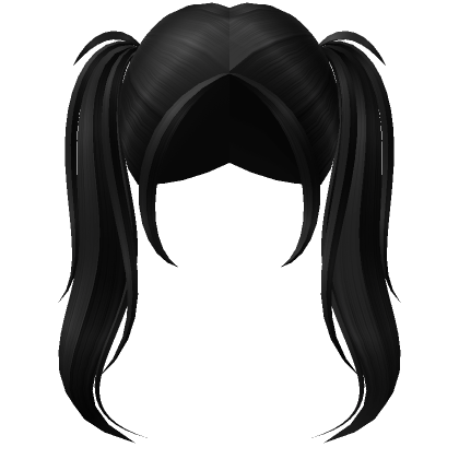 Cute Wavy High Pigtails In Black Roblox Item Rolimon S