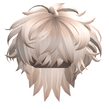 Messy Long Anime Hair In Platinum Blonde Roblox
