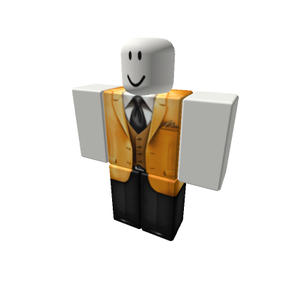 Classy Golden Suit W A Black Tie Roblox