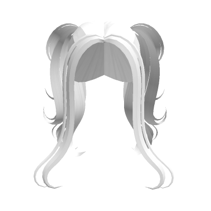 White Messy Pigtails Roblox