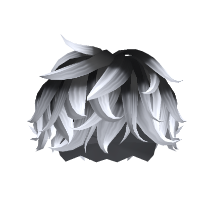 Black To White Messy Hair Roblox