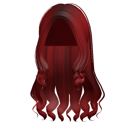 Long Cotton Curly Preppy Hair Red Roblox