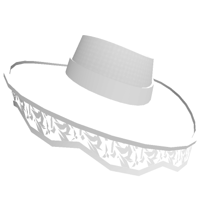 Wide Brim White Lace Hat Roblox Item Rolimon S