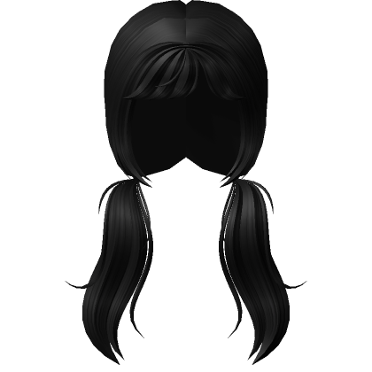 Y K Popular Low Pigtails In Black Roblox