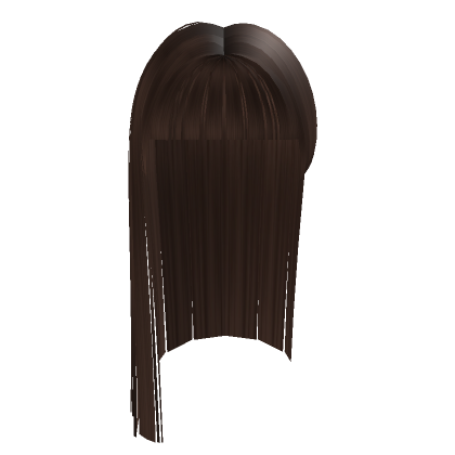 Brown Straight Side Swept Hair Roblox