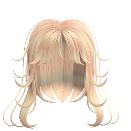 Blonde Wolf Cut Hair Roblox