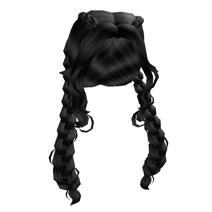 Front Braided Pigtails In Black Roblox
