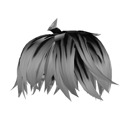 Black To White Fluffy Messy Boy Hair Roblox Item Rolimon S