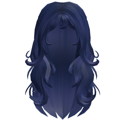 Y K Messy Grunge Layered Hair Navy Blue Roblox