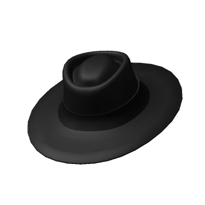 Black Wide Brim Hat S Code Price RblxTrade