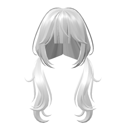 Cute White Pigtails W Bangs Roblox
