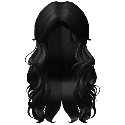 Pelo Ondulado Desordenado De Playa En Negro Roblox
