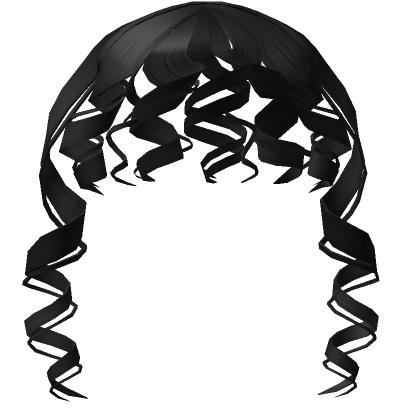 Curly Bangs In Black Roblox