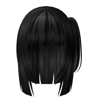 Kawaii Anime Black Y2k Pigtail On The Side Roblox