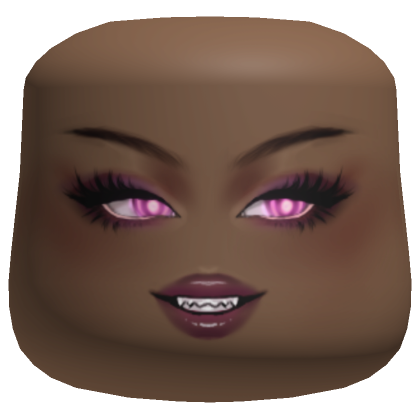 Devilish Purple Gaze Cheeks Head Brown Skin Tone Roblox