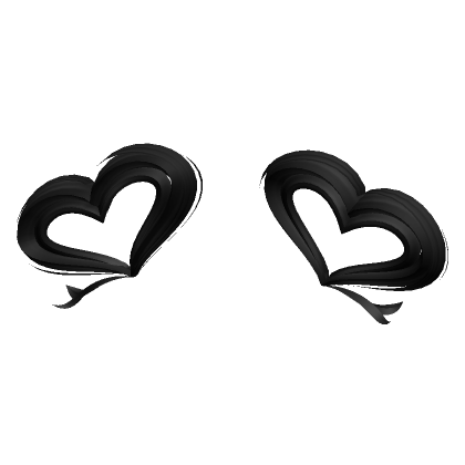Cute Heart Bun Extensions In Black S Code Price RblxTrade