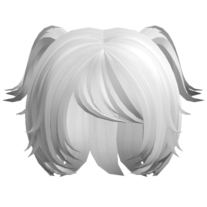Kawaii Fluffy Bob W Cutesy Pigtails White Roblox Item Rolimon S