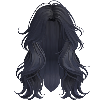 Voluminous Wavy Hair Blue Black Roblox Item Rolimon S