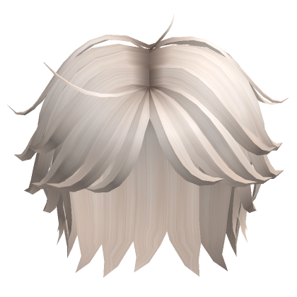 Fluffy Messy Hair Platinum Blonde Roblox