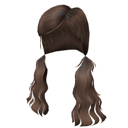 Brown Y2K Messy Darling Pigtails Roblox