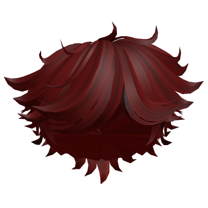 Dark Red Messy Y2K Summer Boy Hair Roblox