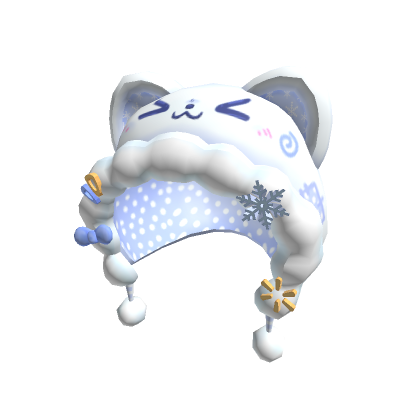 Capuz Decorado De Gatinho De Neve Roblox