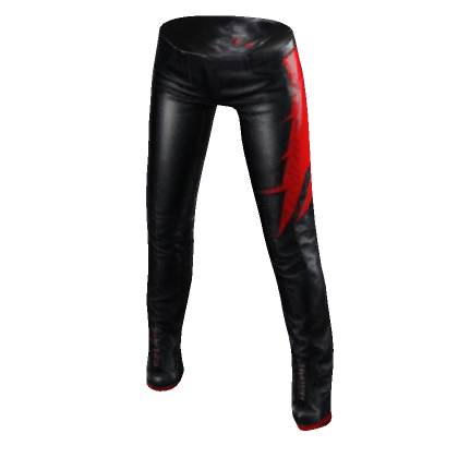 Stylish Black & Red Leather Pants | Roblox Item - Rolimon's