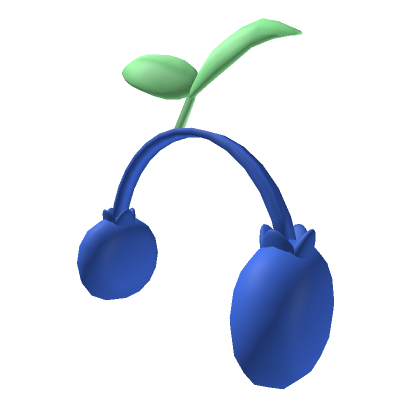 kawaii blueberry earmuffs with leaf | Roblox Item - Rolimon's