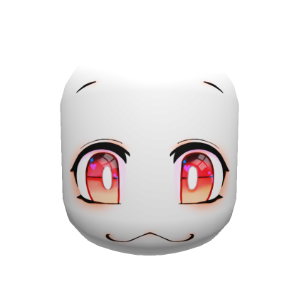 Cute Red Eyes Neko Anime Face | Roblox Item - Rolimon's