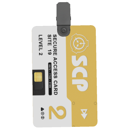 SCP Access KeyCard - Level 2 | Roblox Item - Rolimon's