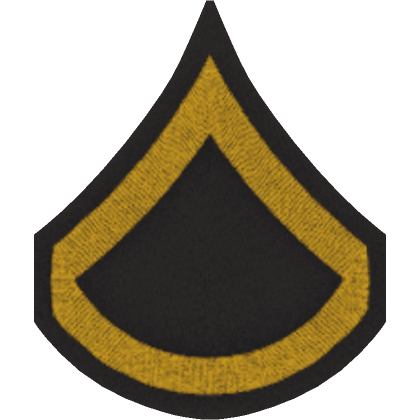 Left Private First Class (PFC) Rank Patch | Roblox Item - Rolimon's