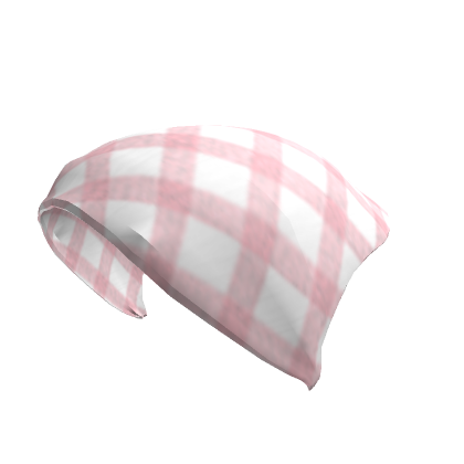 Pink Gingham Bandana Head Scarf | Roblox Item - Rolimon's