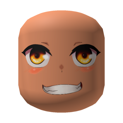 Crazy Cute Brown Skin Anime Face | Roblox Item - Rolimon's