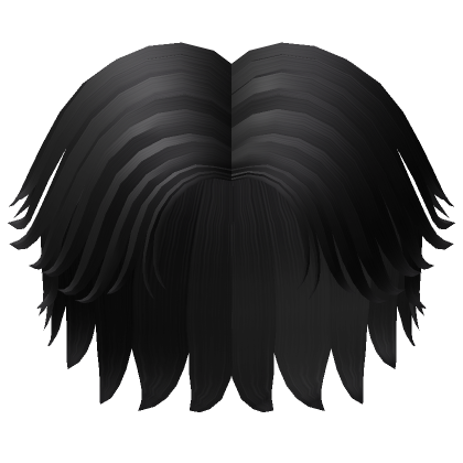 Black Slicked Middle Part Hair | Roblox Item - Rolimon's