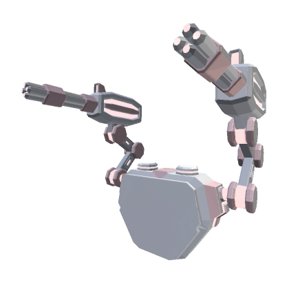 Pink Dual Machine Gun Backpack | Roblox Item - Rolimon's