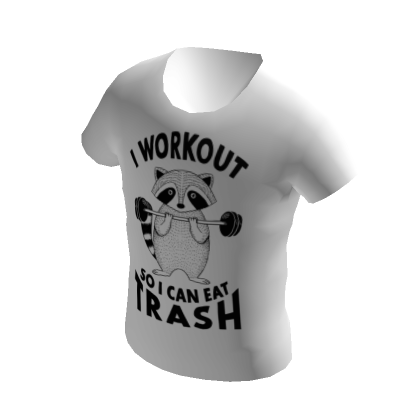 Threadless Raccoon eat trash T-Shirt | Roblox Item - Rolimon's