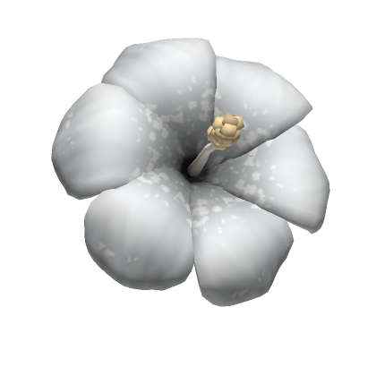 🌸 Pretty White Hair Flower | Roblox Item - Rolimon's