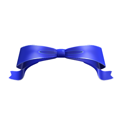 Bow with curled ends Dark Blue | Roblox Item - Rolimon's