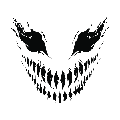 Scary Black Demon Dark Smile [ face Mask ] | Roblox Item - Rolimon's