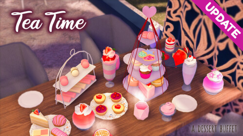☕ 티타임 || 디저트 뷔페 - Roblox